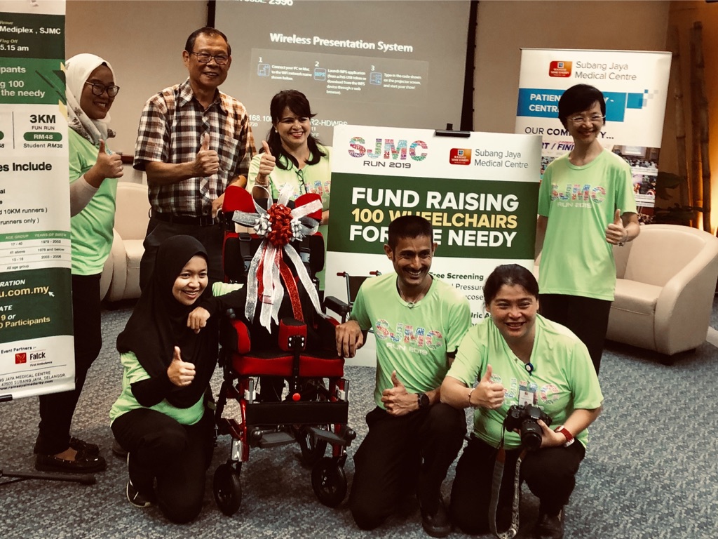 SJMC Run’s first Wheelchair presented to Pusat Penjagaan Kanak-Kanak ...